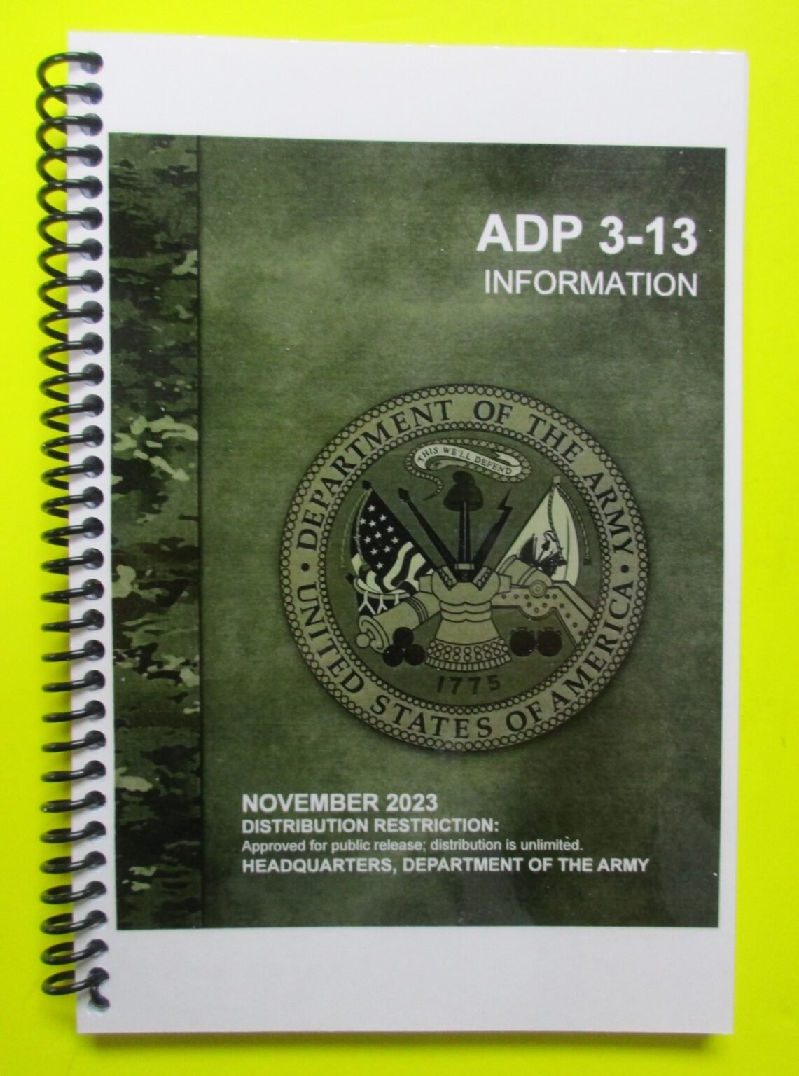 Adp 3 13 Information 2023 Big Size My Army Publications