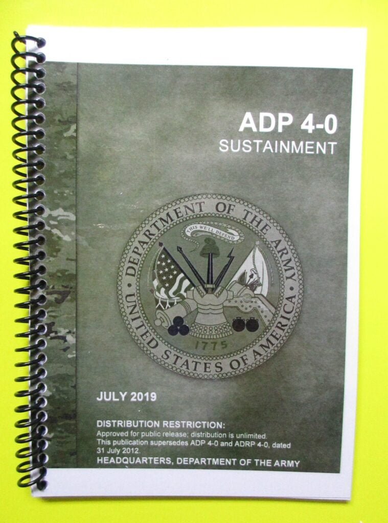 ADP 4-0 Sustainment – 2019 – Mini size – My Army Publications
