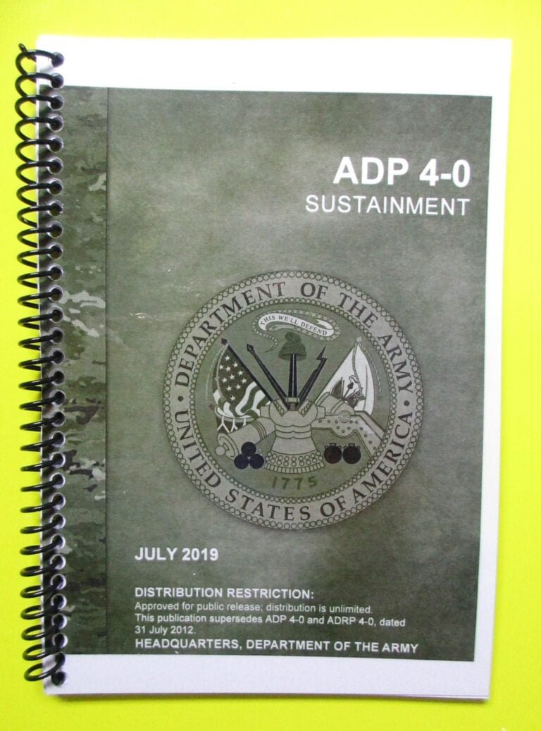 ADP 4-0 Sustainment – 2019 – BIG size – My Army Publications