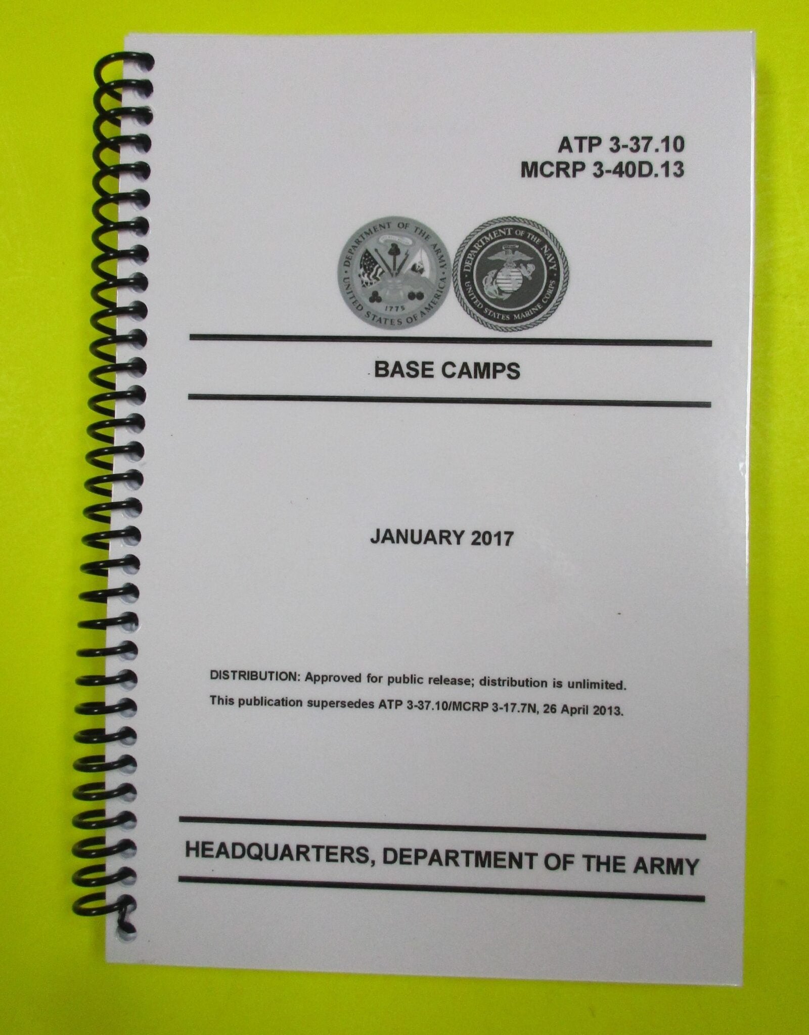 ATP 3-37.10 Base Camps – 2017 – Mini size – My Army Publications