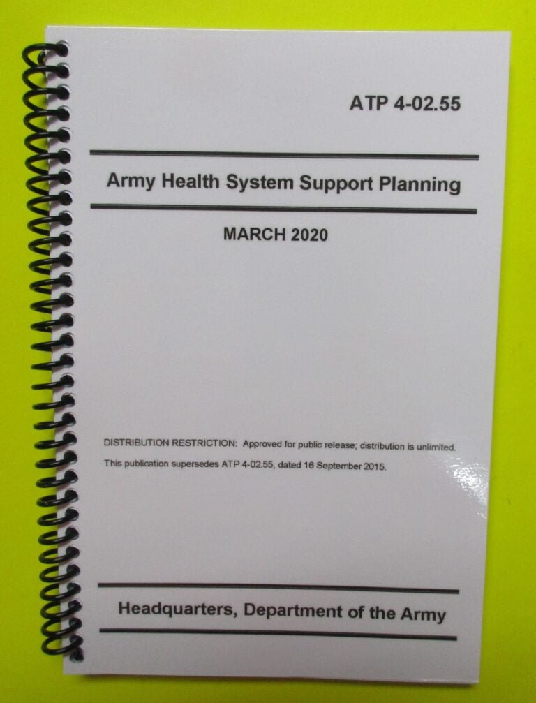 ATP 4-02.55 Army Health Sys Support Planning – 2020 – BIG size – My ...