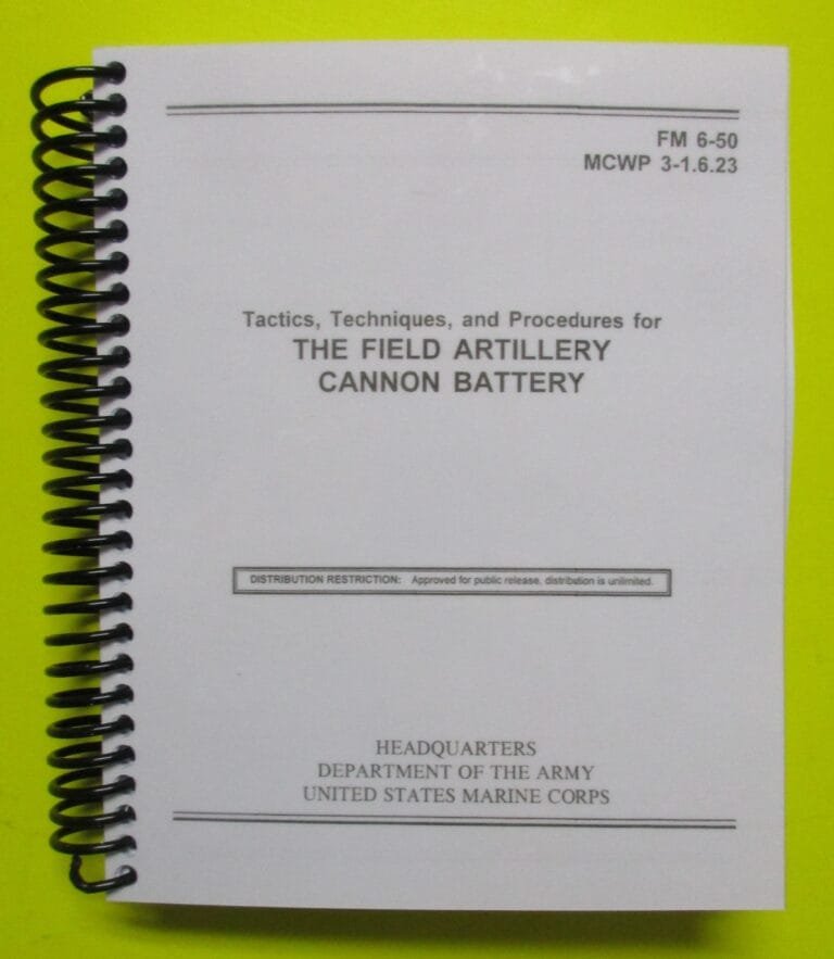 Battery XO / Platoon Leader’s Handbook – 2012 – Mini size – My Army ...