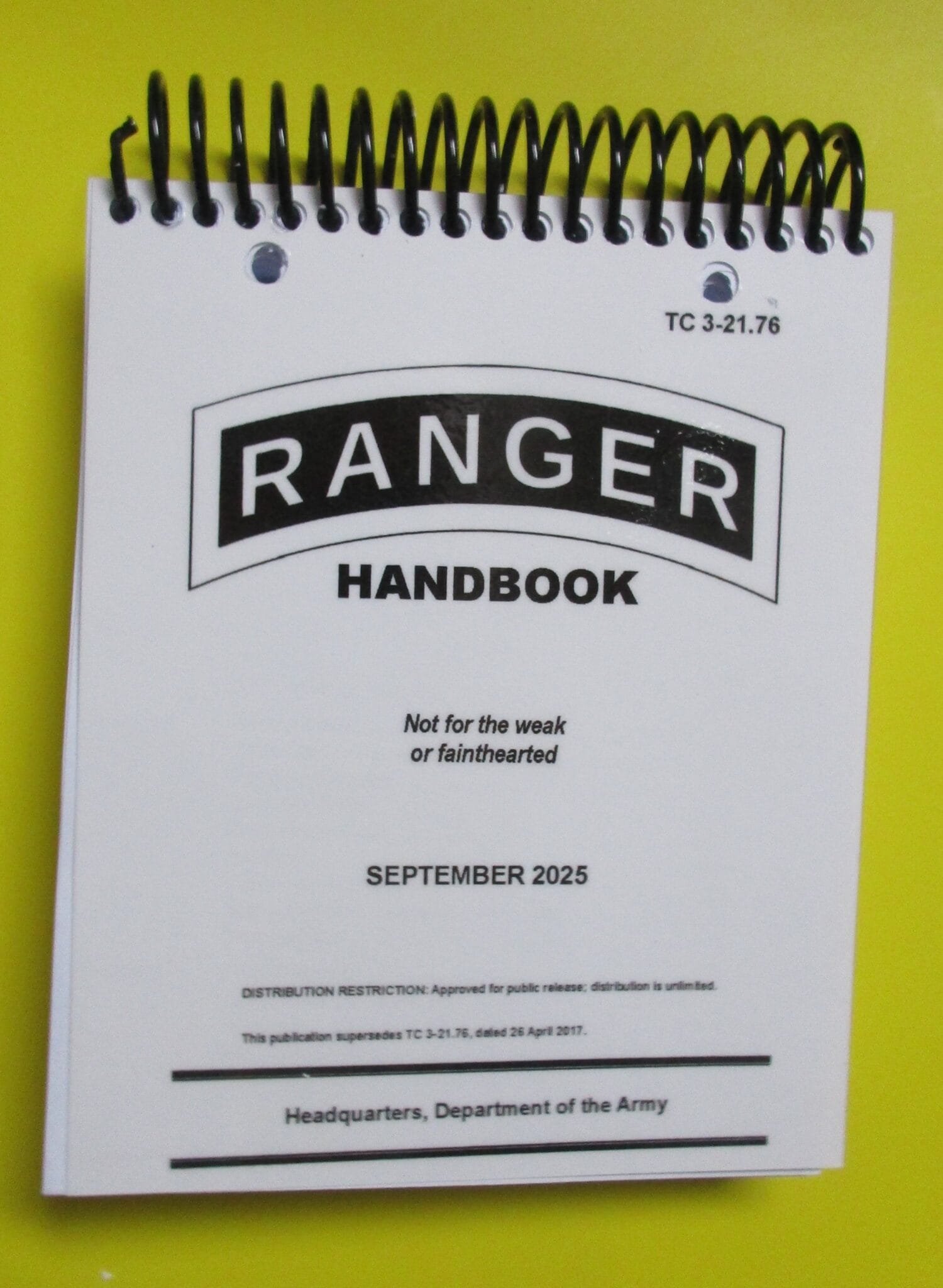 Ranger Handbook – TC 3-21.76 – 2025 – mini size – My Army Publications