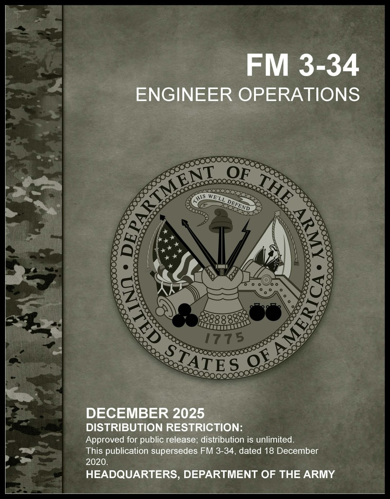 FM 3-34 Engineer Operations – 2025 – BIG size – My Army Publications