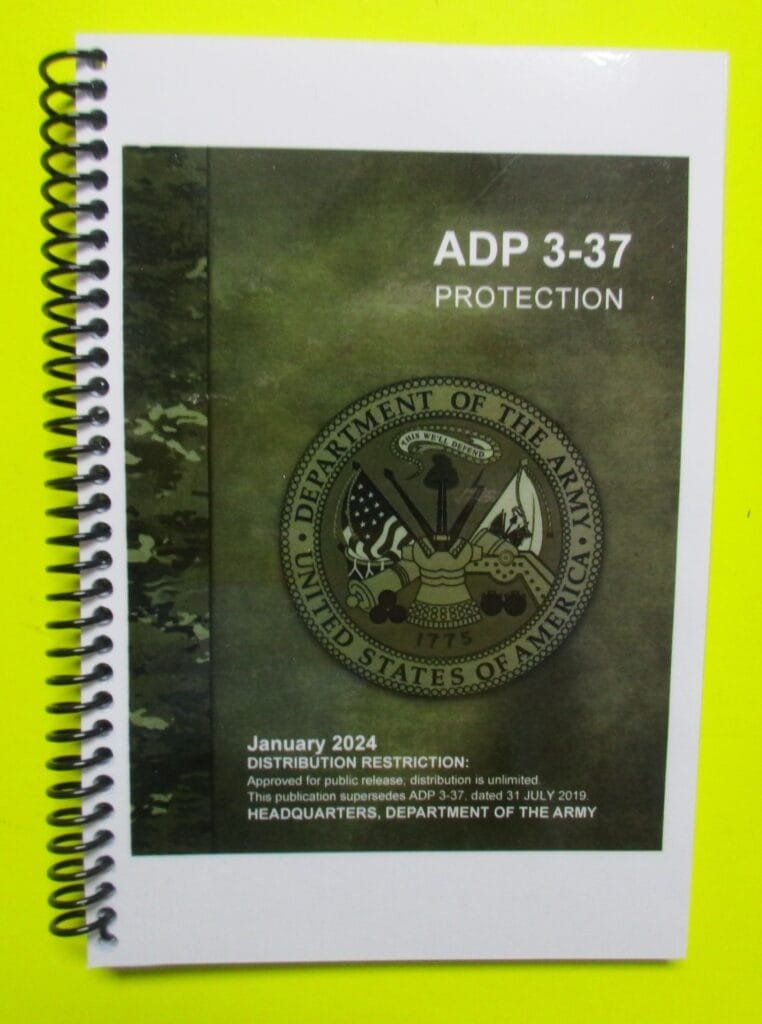 ADP 3-37 Protection – 2024 – Mini size – My Army Publications