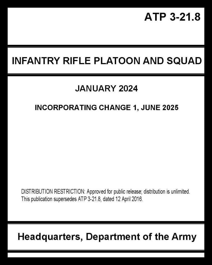 ATP 3-21.8 Infantry Rifle Platoon and Squad – 2024 – BIG size – My Army ...