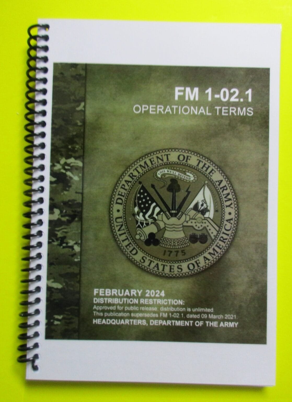 FM 1-02.1 Operational Terms – 2024 – BIG size – My Army Publications
