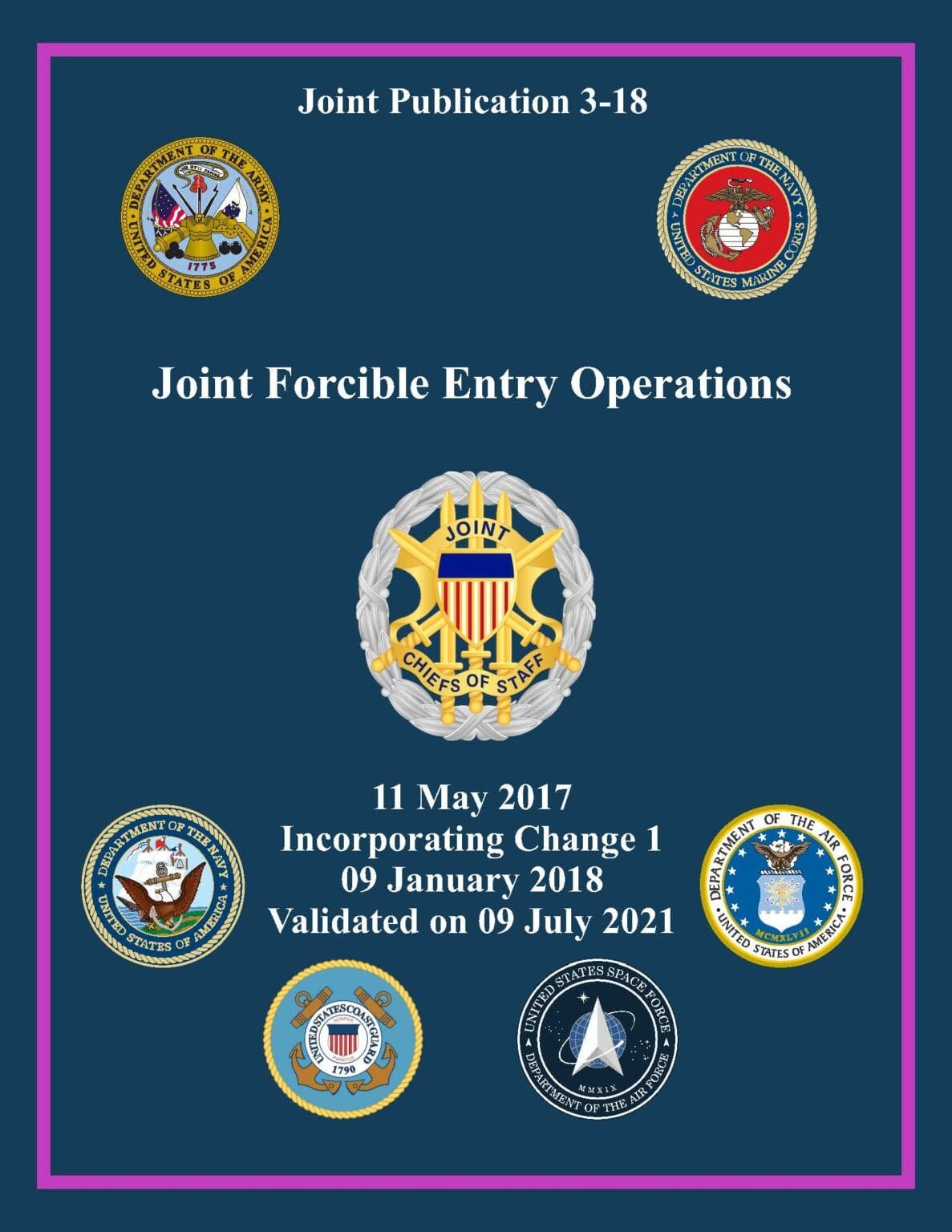 JP 3-18 Joint Forcible Entry Operations – 2021 – Mini size – My Army ...