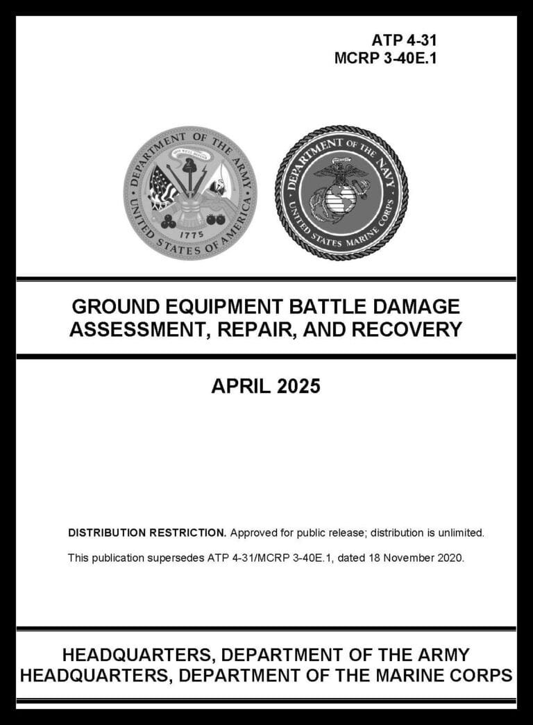 ATP 4-31 Ground Equipment Battle Damage Assessment, Repair, and ...