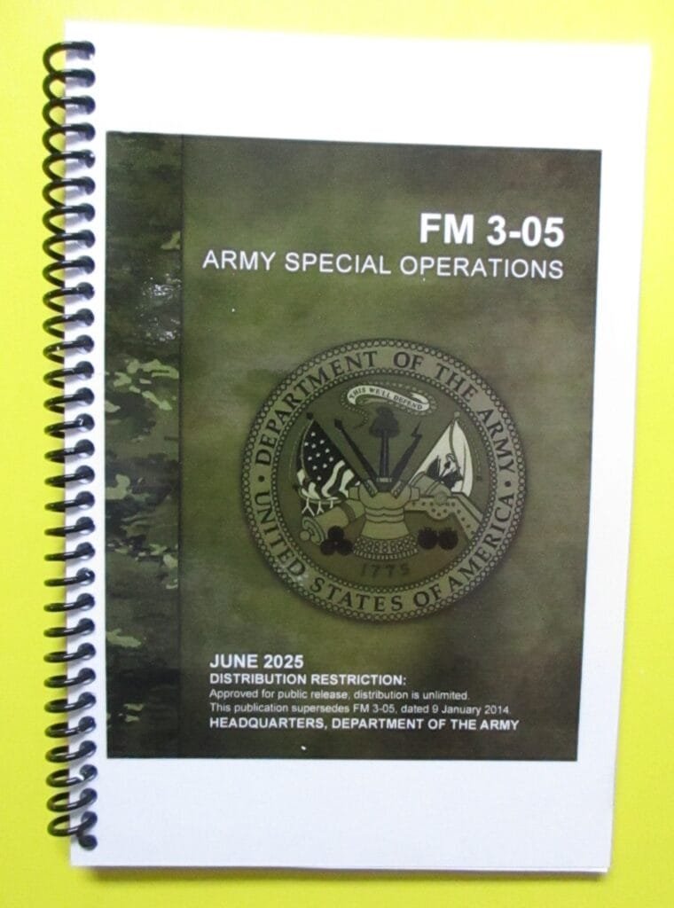 FM 3-05 Army Special Operations – 2025 – BIG size – My Army Publications