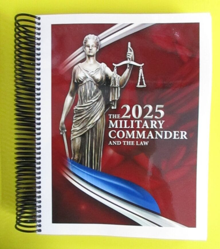 The Military Commander and the Law – Air Force – 2025 -BIG size – My Army Publications